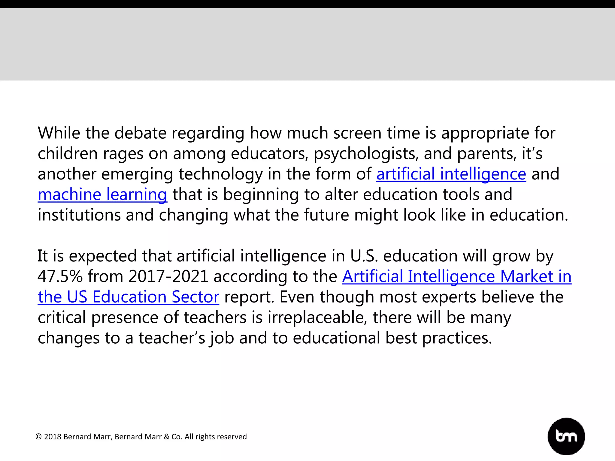 Real World Examples Of How Artificial Intelligence Is Being Used In Education | PPTX