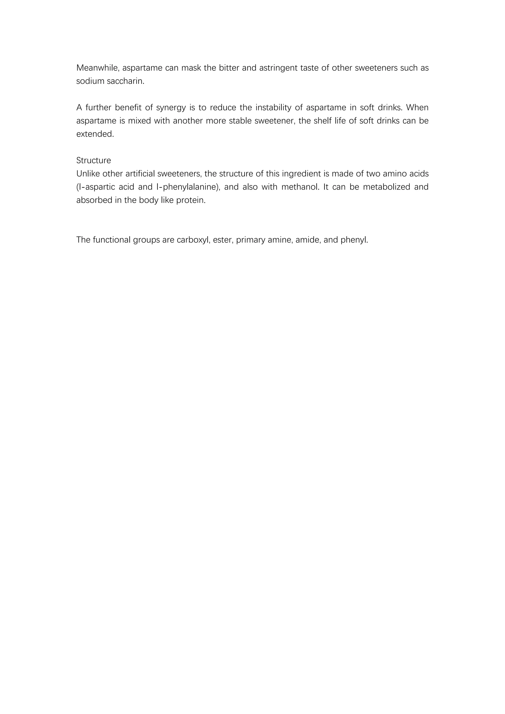 How is aspartame made | PDF