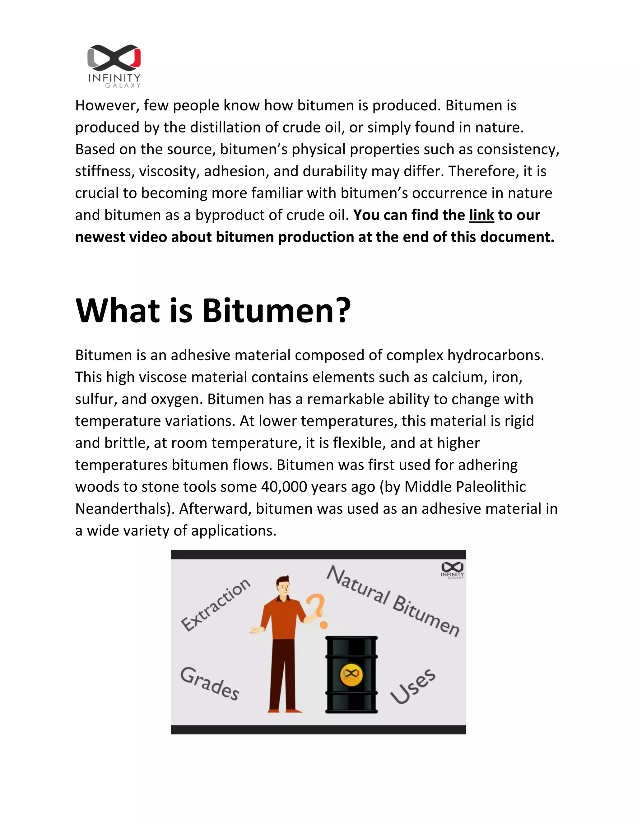 How is bitumen produced? | PDF