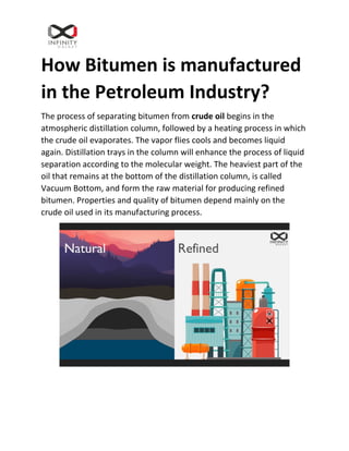 How is bitumen produced? | PDF