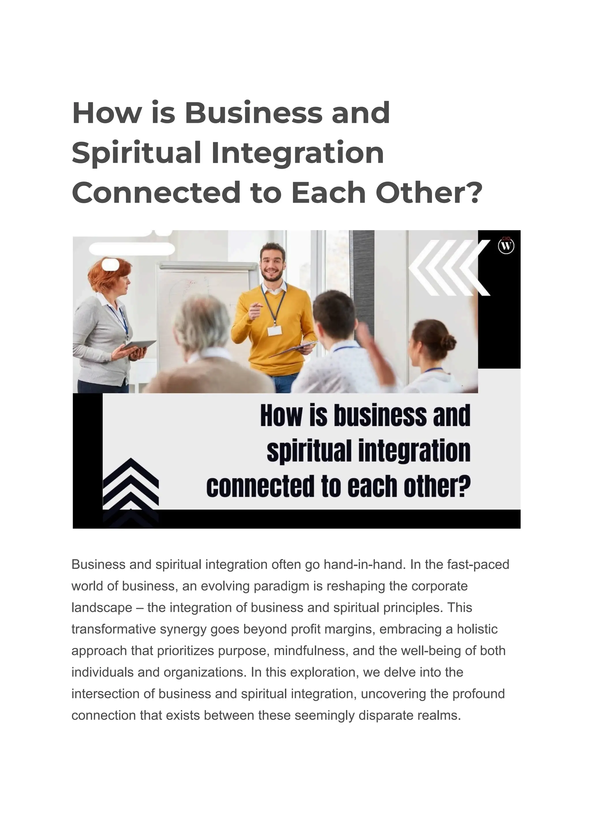 How is Business and Spiritual Integration Connected to Each Other.pdf