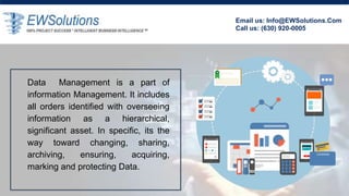 How is data management different from information management? | PPT