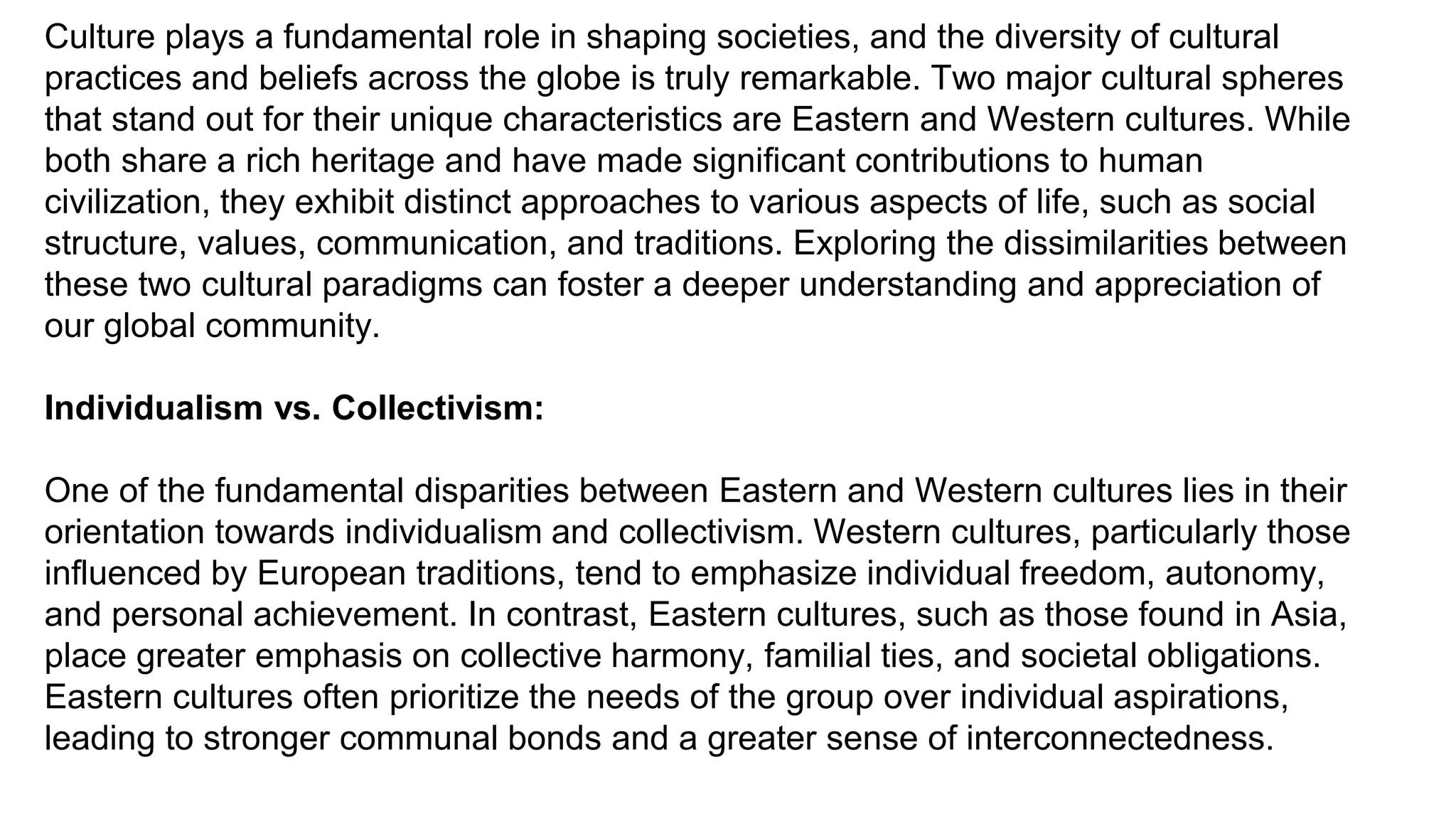 How is Eastern culture different from Western culture_.pptx | Religion ...