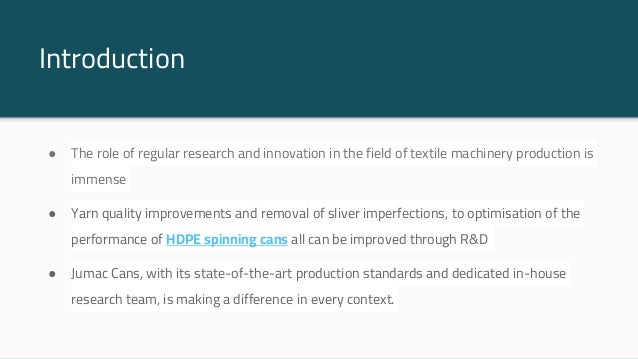 How is jumac cans optimising can performance with R&D | PPT