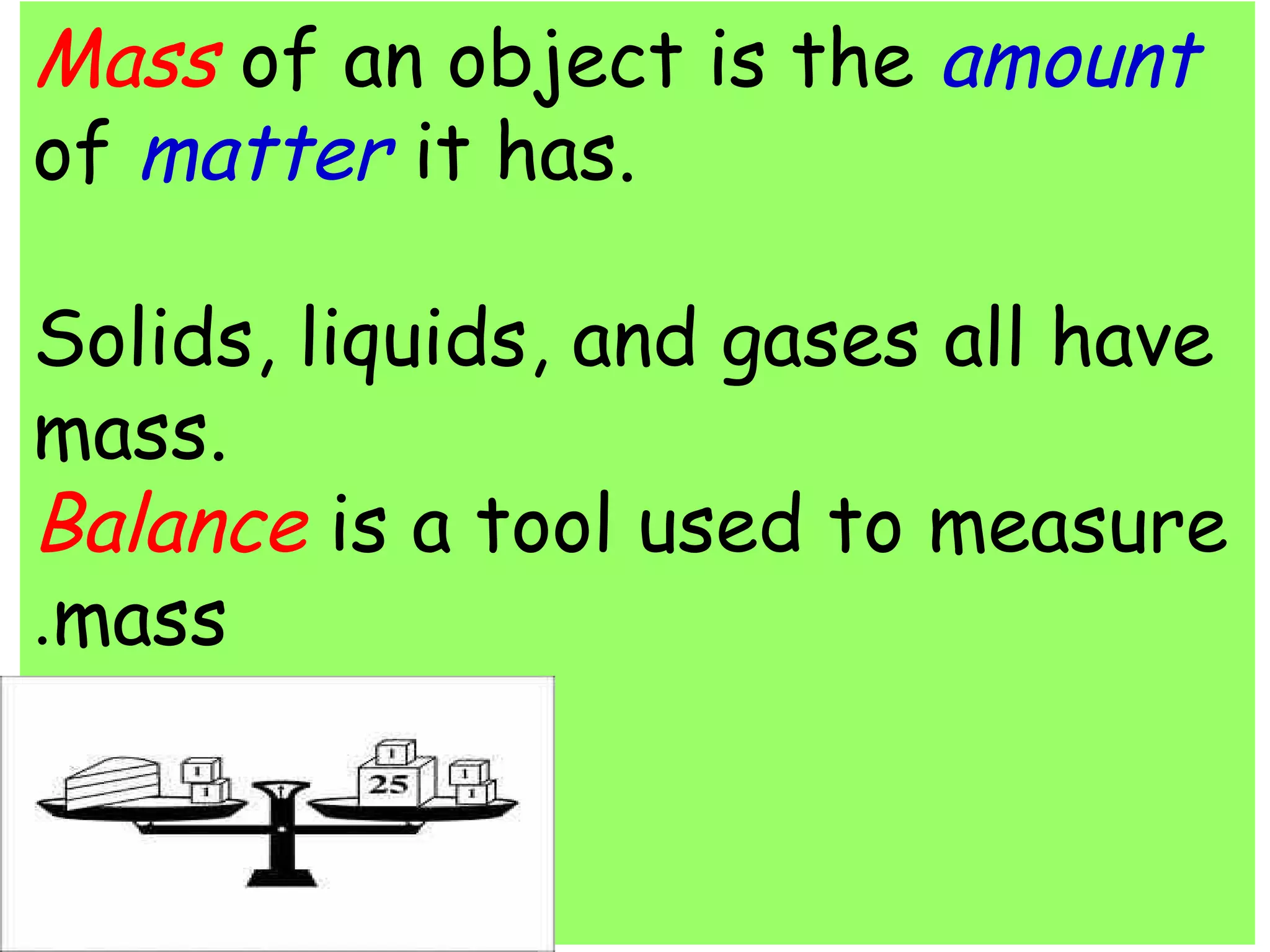 How is matter measured | PPT