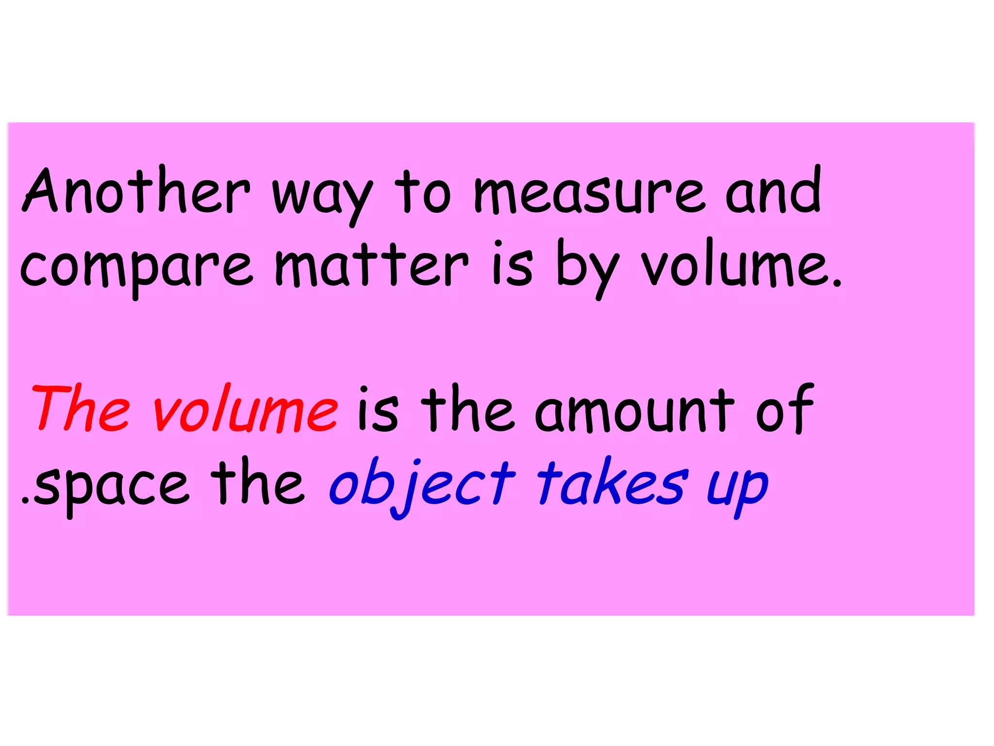 How is matter measured | PPT