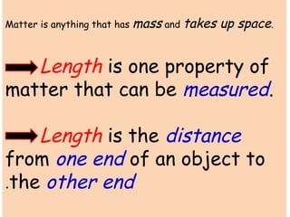 How is matter measured | PPT