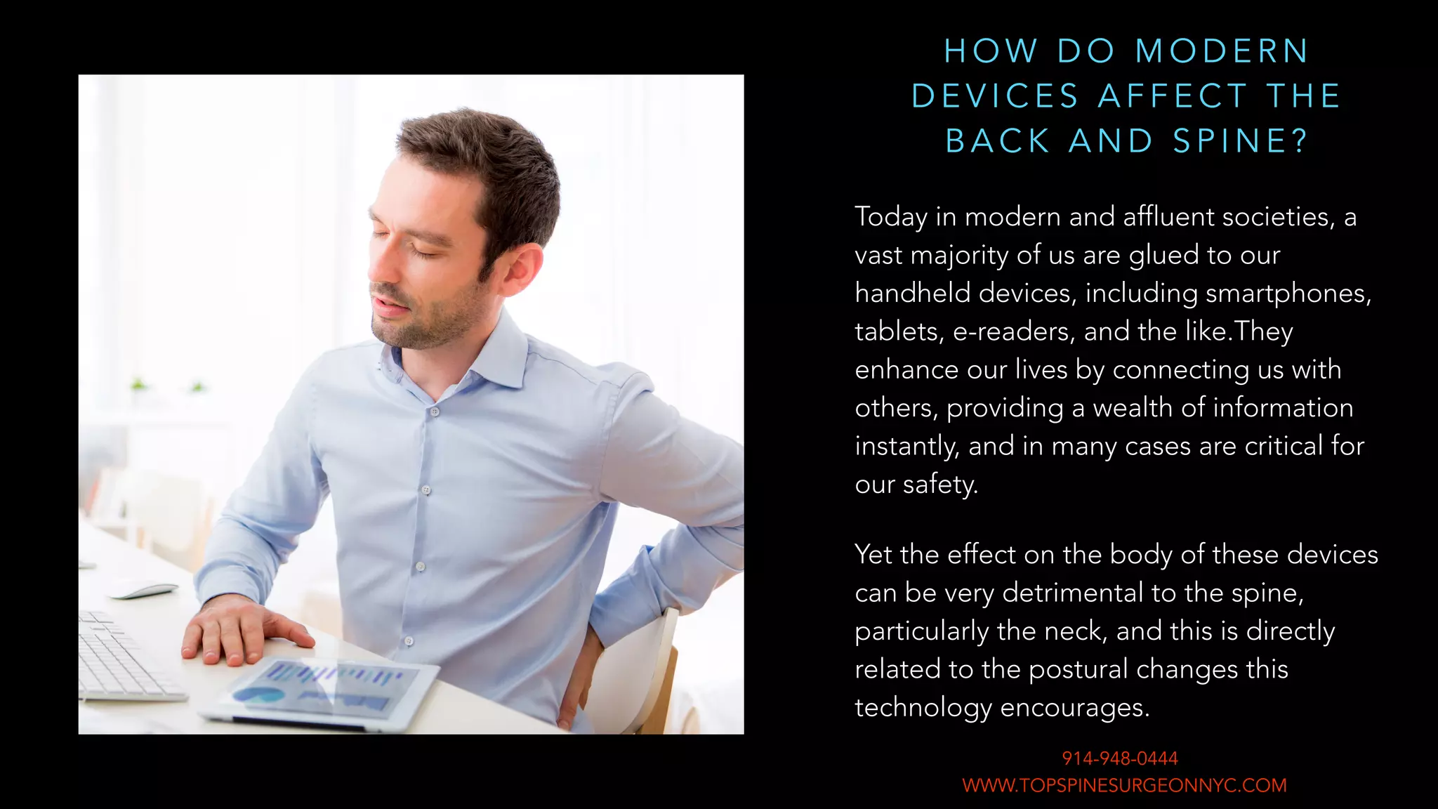 HOW IS MODERN TECHNOLOGY AFFECTING YOUR BACK? | PPT