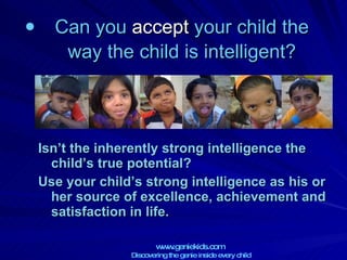 How Is My Child Intelligent | PPT