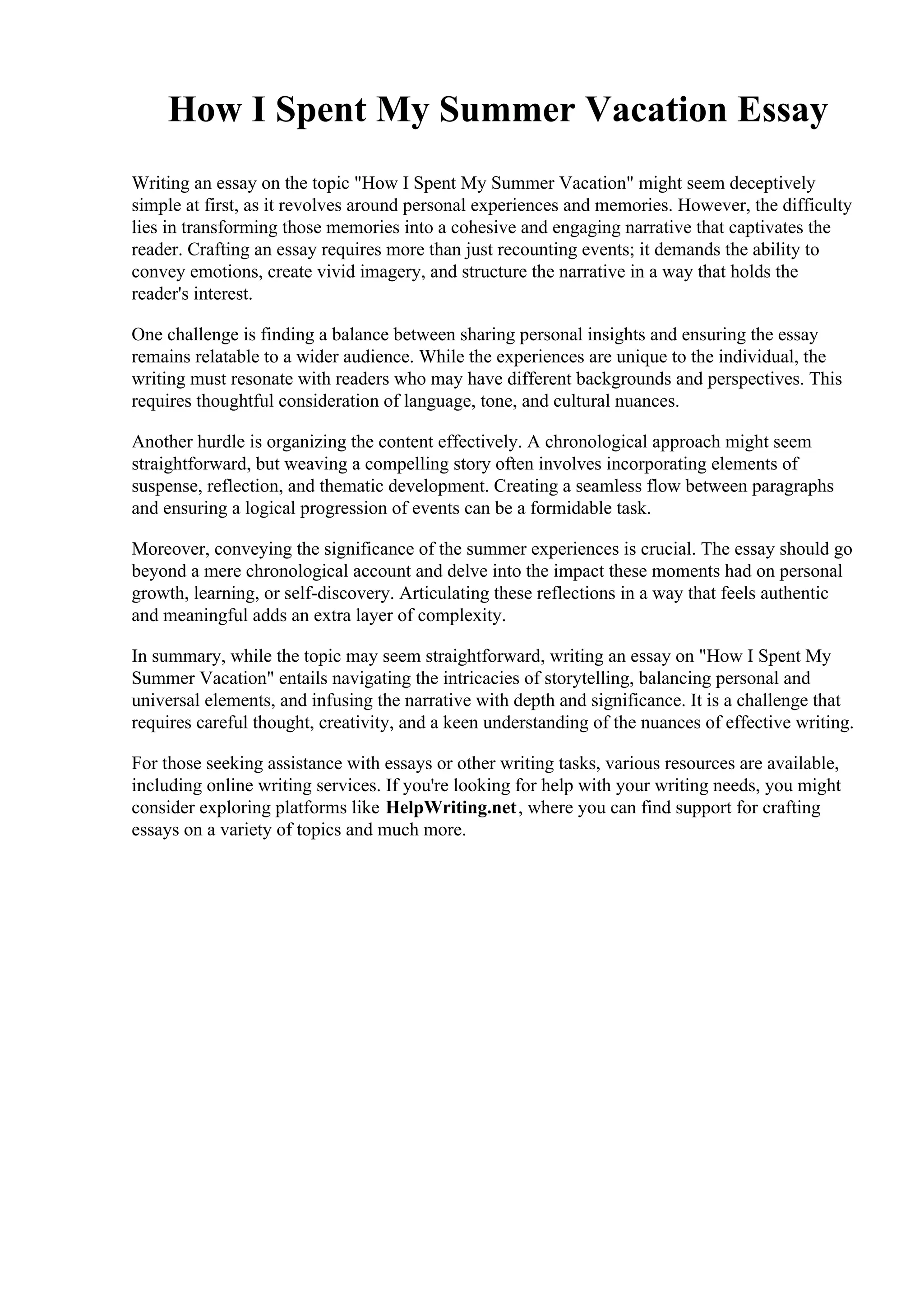 How I Spent My Summer Vacation Essay.pdf