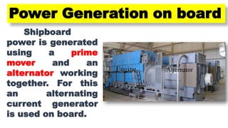 How is power supplied on board a ship? | PDF