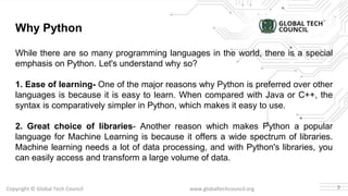 How Python Is Used In Machine Learning | PPT