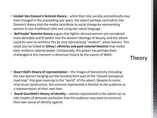 How is representation used within the Tide advertisement | PPT