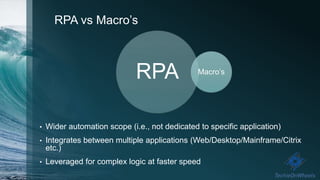 How is RPA different? | PPT
