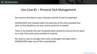 SCHEDULOGY - How is it different to any scheduling or calendar tool you ...