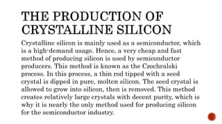 How is silicon obtained | PPTX