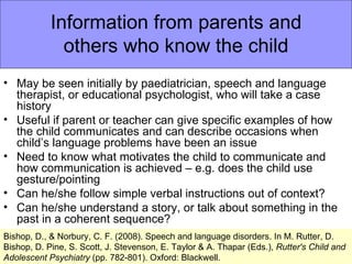 How is specific language impairment identified | PPT
