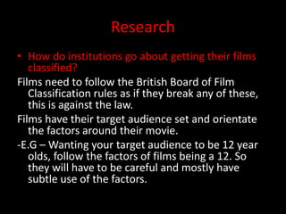 Film certificates | PPTX