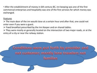 Hotel Industry - How it all began | PPTX