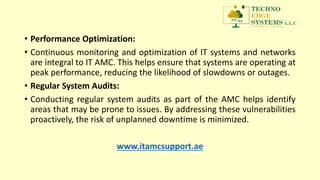 How IT AMC Support Reduce Downtime? | PPT