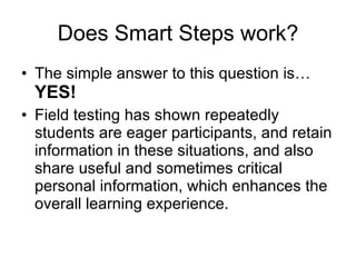 Smart Steps - How It Works | PPT