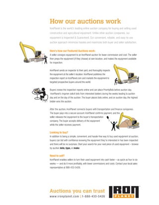 IronPlanet-How It Works | PDF