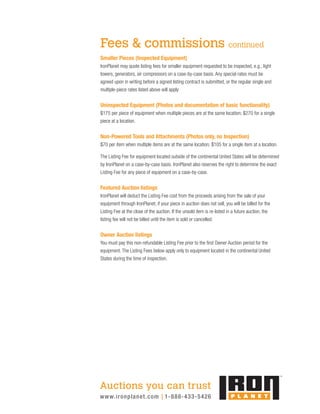 IronPlanet-How It Works | PDF