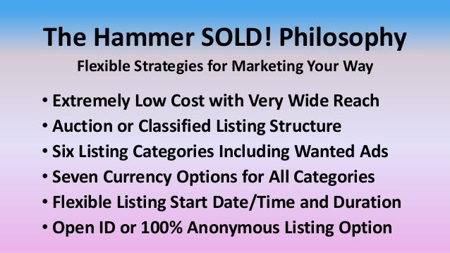 Hammer SOLD! How it Works | PPT