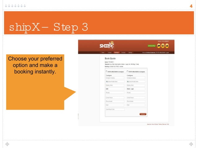 shipX - How it works | PPT