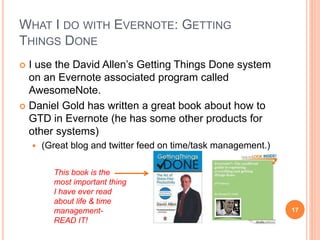 How I Use Evernote | PPT