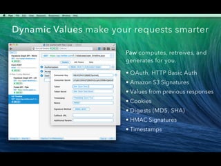 Paw + JavaScript Core Framework | PPT