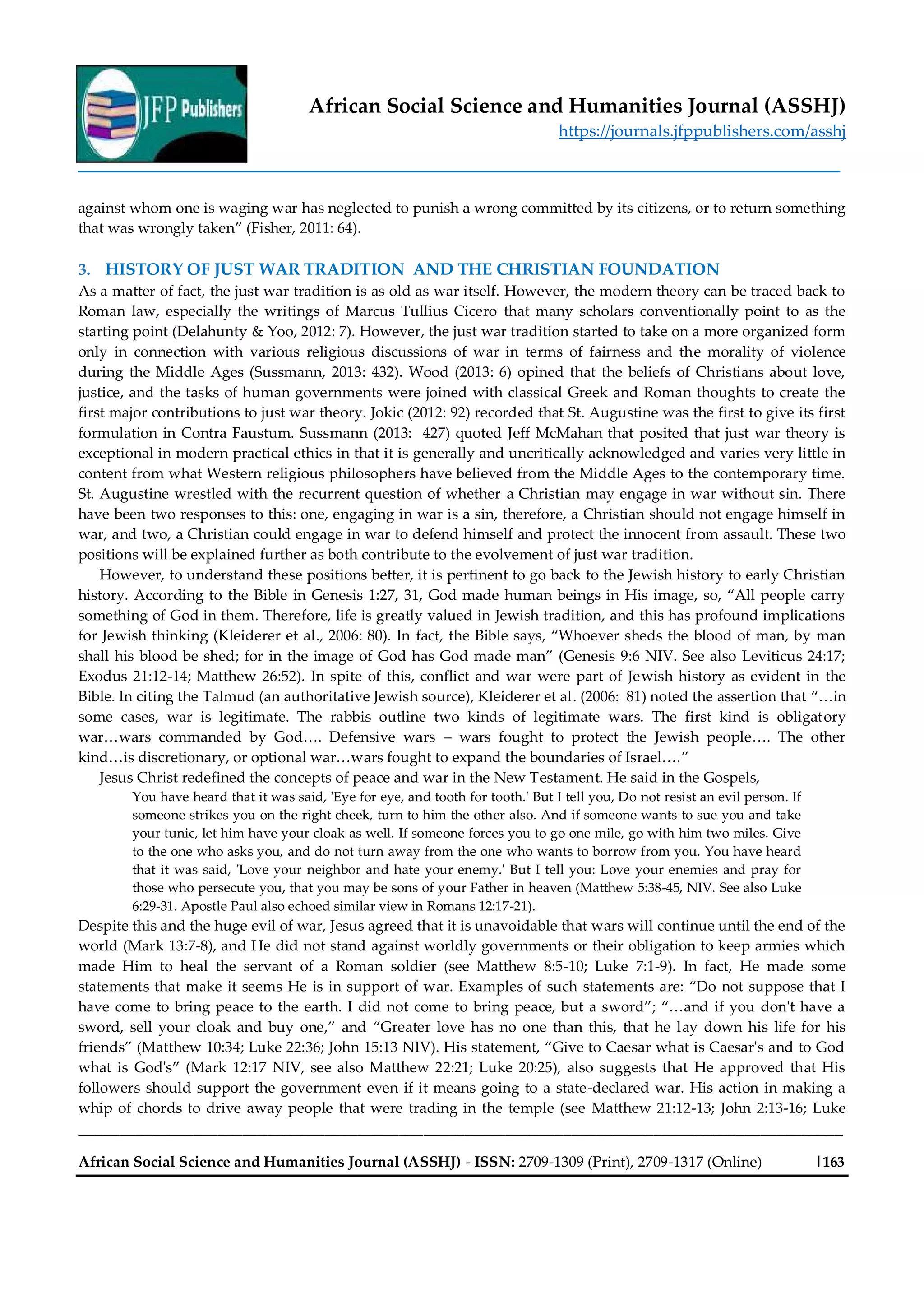 How Justifiable are Just-Wars? A Critical Review | PDF