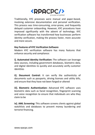 How KYC Verification Software Enhances Security and Compliance.docx