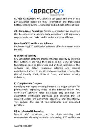 How KYC Verification Software Enhances Security and Compliance.docx