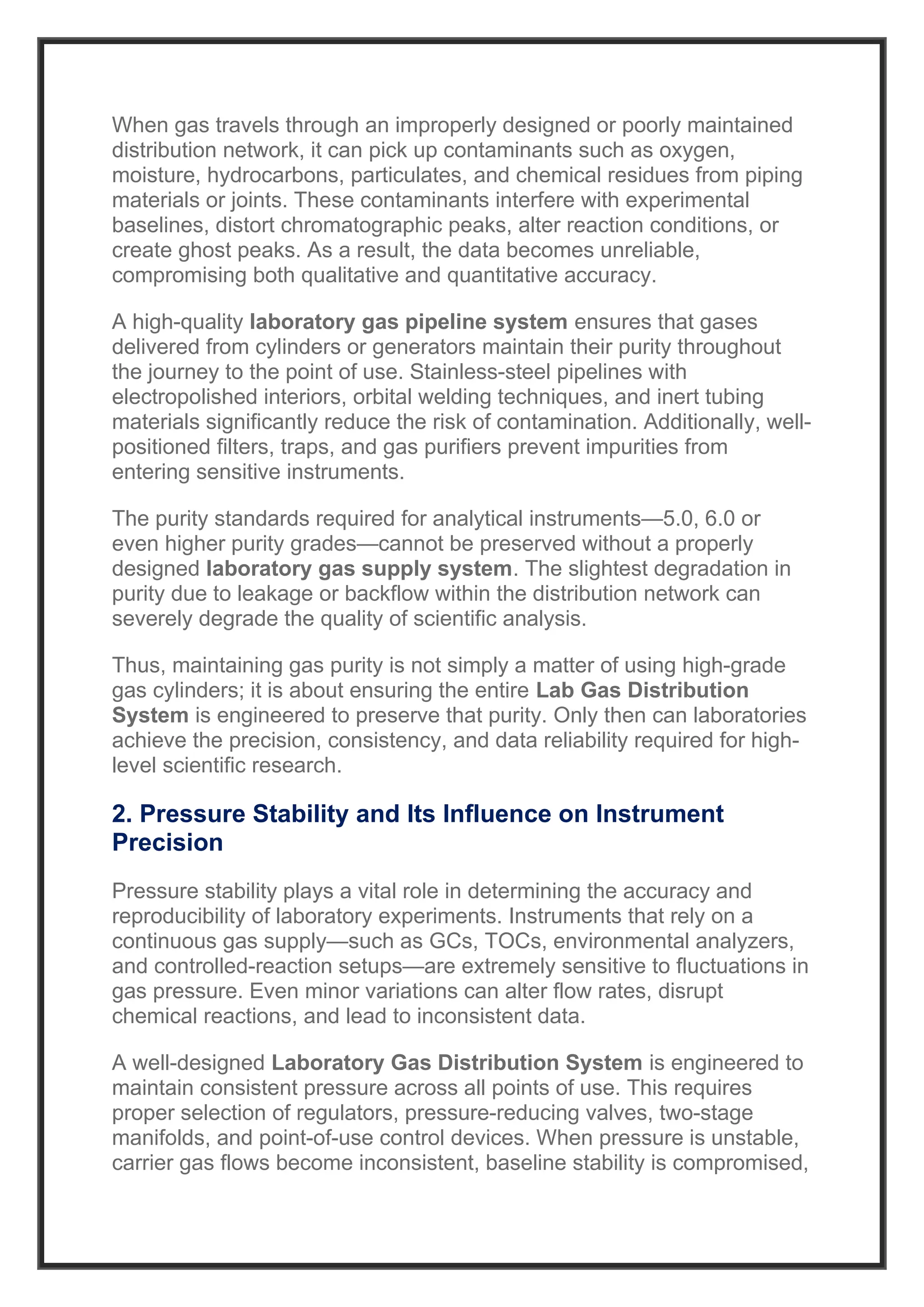 How Lab Gas Distribution Systems Influence Experiment Accuracy.docx