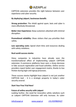 How Lakport CAPTCHA Extension is Revolutionizing Online Protection.docx