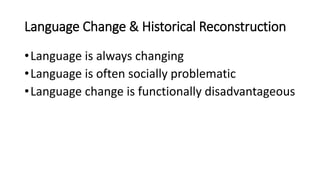 How language change | PPT