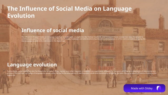how language evolved through the time and the role of technology in the ...