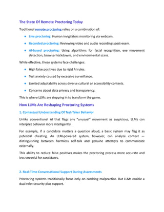 How Large LLMs Are Transforming The Next Generation Of Proctoring ...
