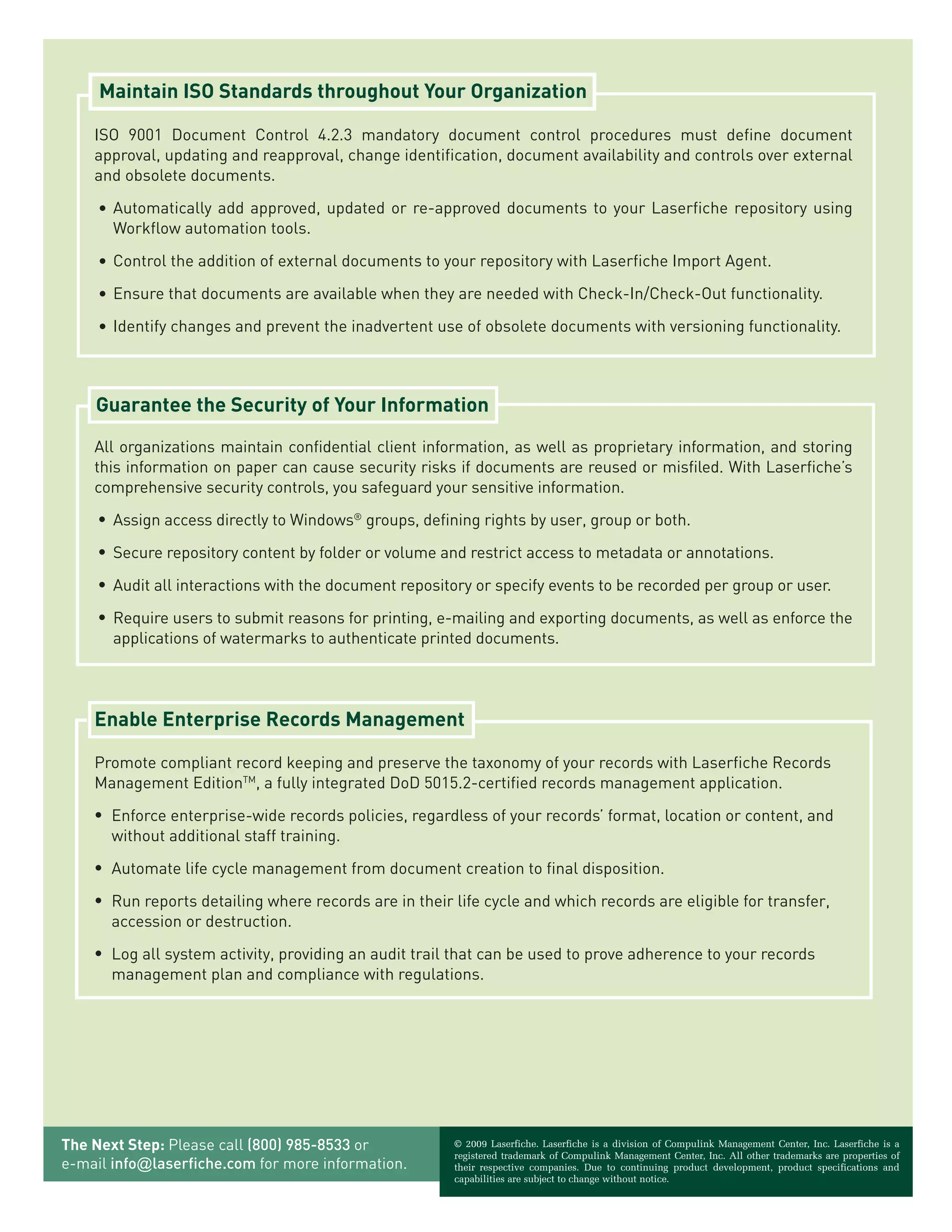 How Laserfiche Works For Document Control | PDF
