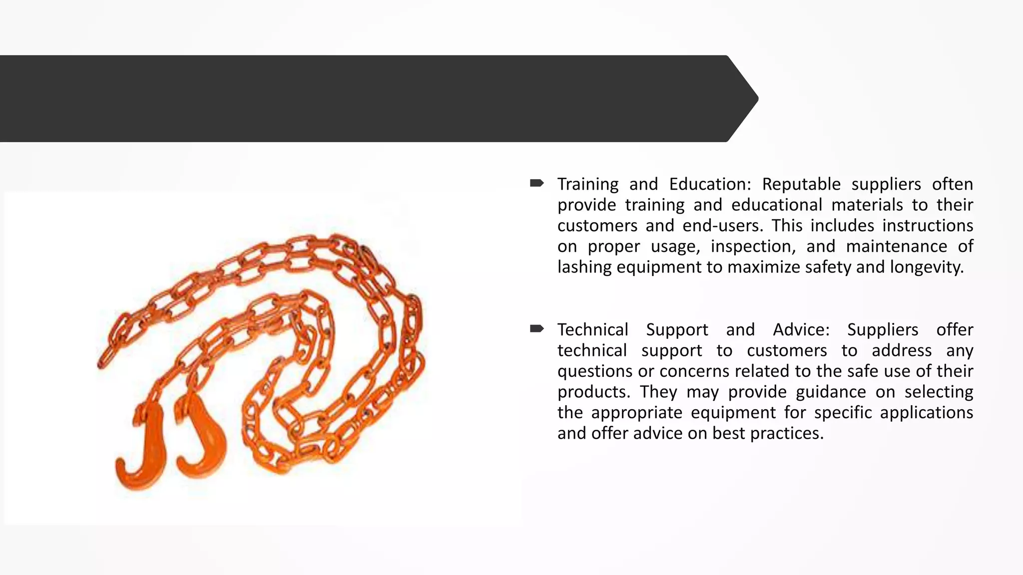 How Lashing Equipment Suppliers Ensure Safety and Compliance? | PPTX ...