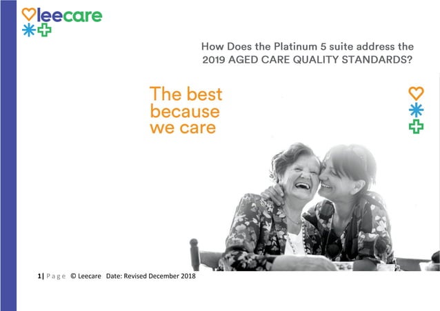 How Leecare meets the 2019 Aged Care Quality Standards | PPT