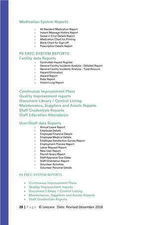 How Leecare meets the 2019 Aged Care Quality Standards | PDF