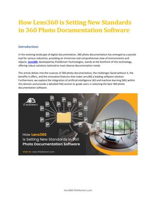 How Lens360 is Setting New Standards in 360 Photo Documentation ...