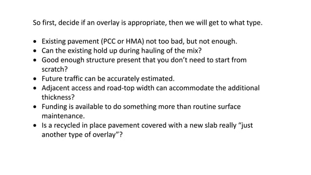 How Local Agencies Decide to Use PCC Overlays