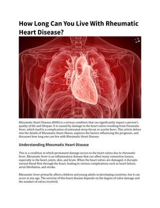 Rheumatic Heart Disease (RHD): Symptoms, Treatment, and Tips | The ...