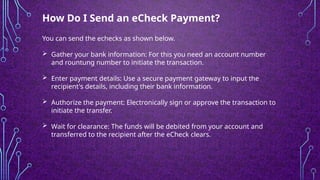 How Long Does it Take for an eCheck to Clear.pptx