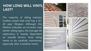 How Long Does Vinyl Siding Last and What Impacts Its Life Expectancy ...