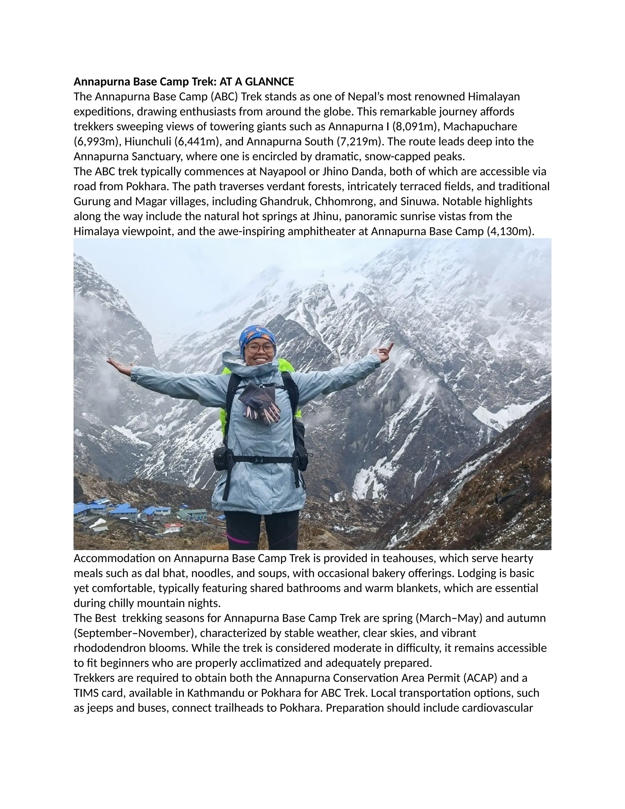 How long is the trek to Annapurna Base Camp?.docx