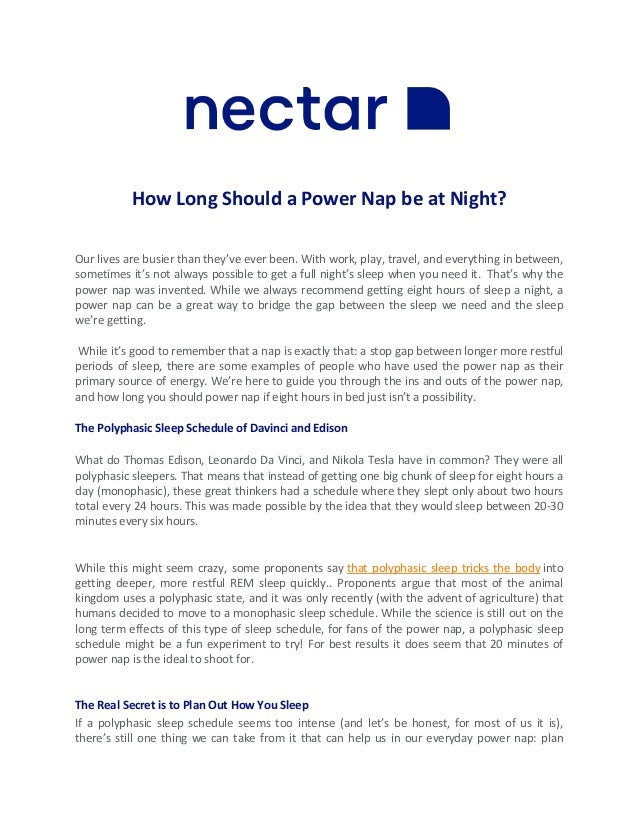 How Long Should A Power Nap Be At Night how-long-should-a-power-nap-be-at-night